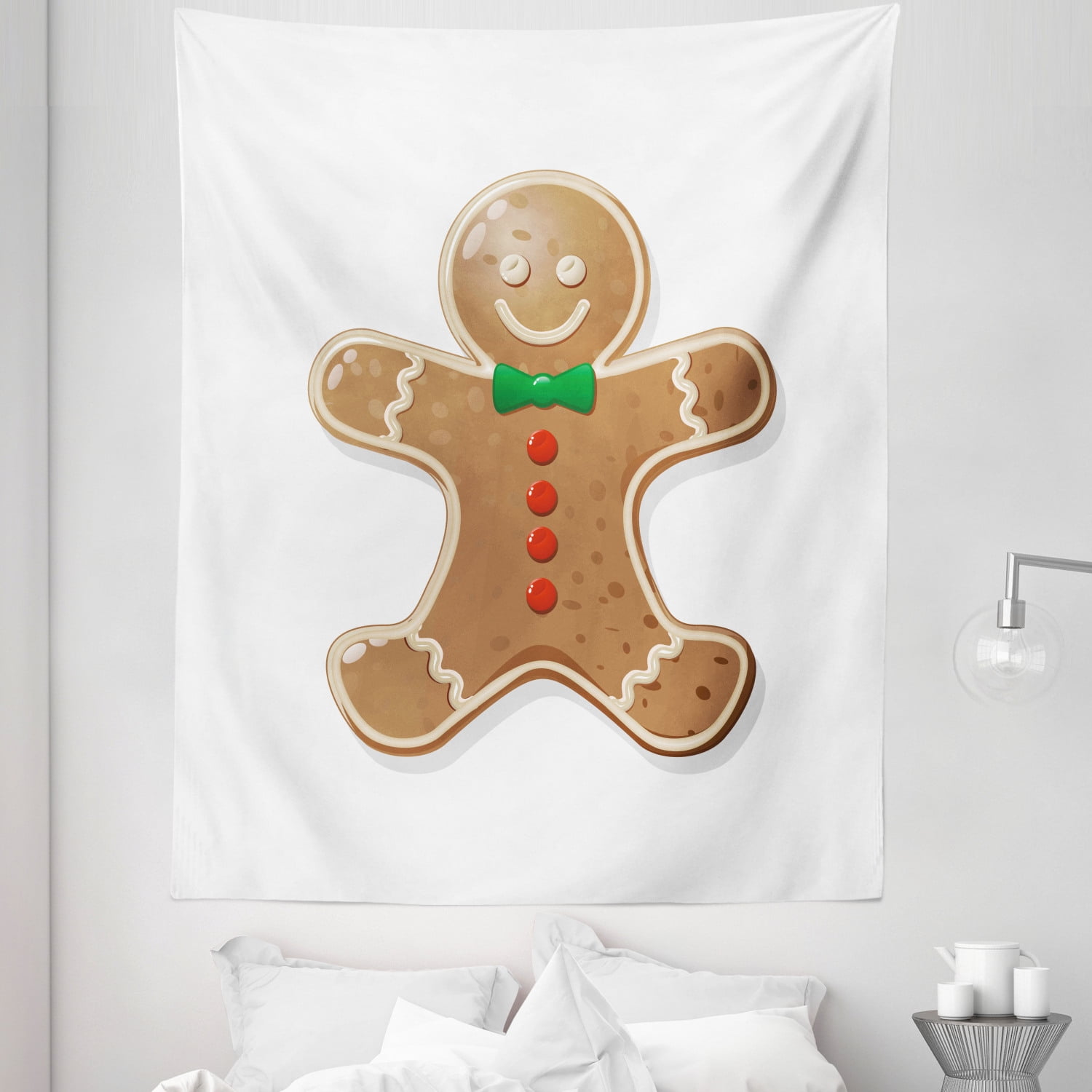 Gingerbread Man Tapestry, Iconic Seasonal Baked Pastry Sugary Treats ...