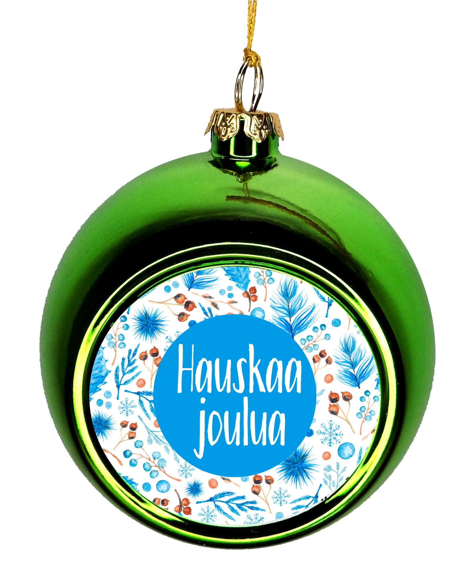 Finland Finnish Hauskaa joulua Merry Christmas Tree Ornaments Ornament ...