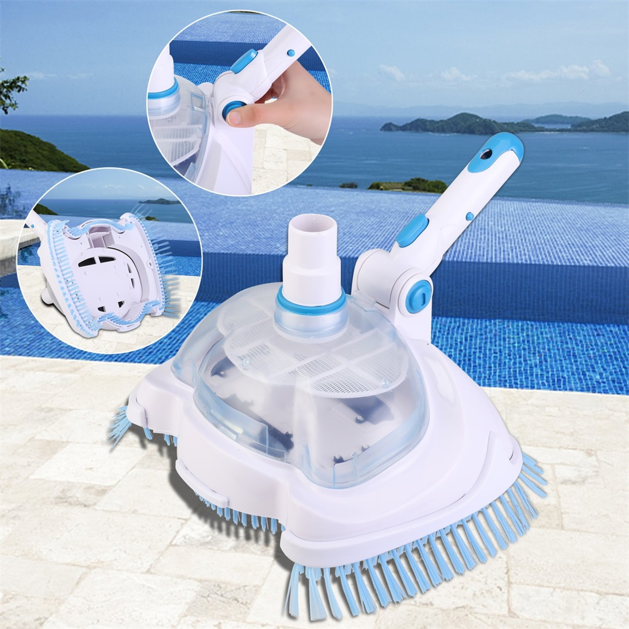 Transparent Manual Vacuum Cleaner Head Suction Machine Cleaning ...