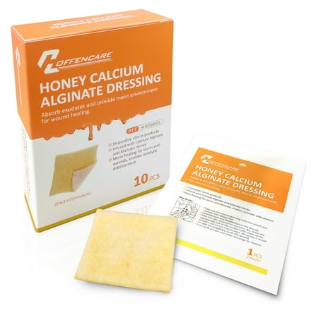 Hoffencare Honey Calcium Alginate Wound Dressing, Highly-Absorbent ...