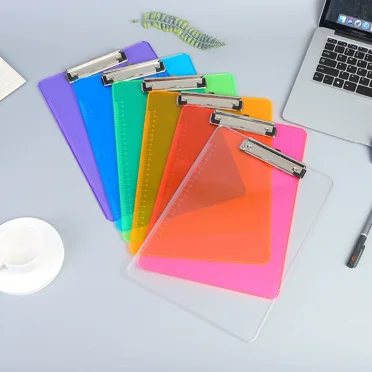Officemate Slim Clipboard Storage Box, Translucent Purple (83305 ...