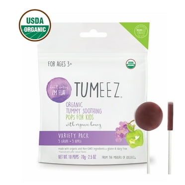 Lolleez Organic Throat Soothing Pops for Kids, Variety Pack, 10ct ...