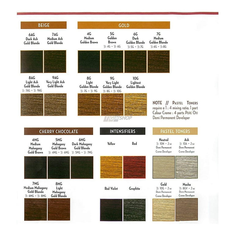 Scruples Color Chart