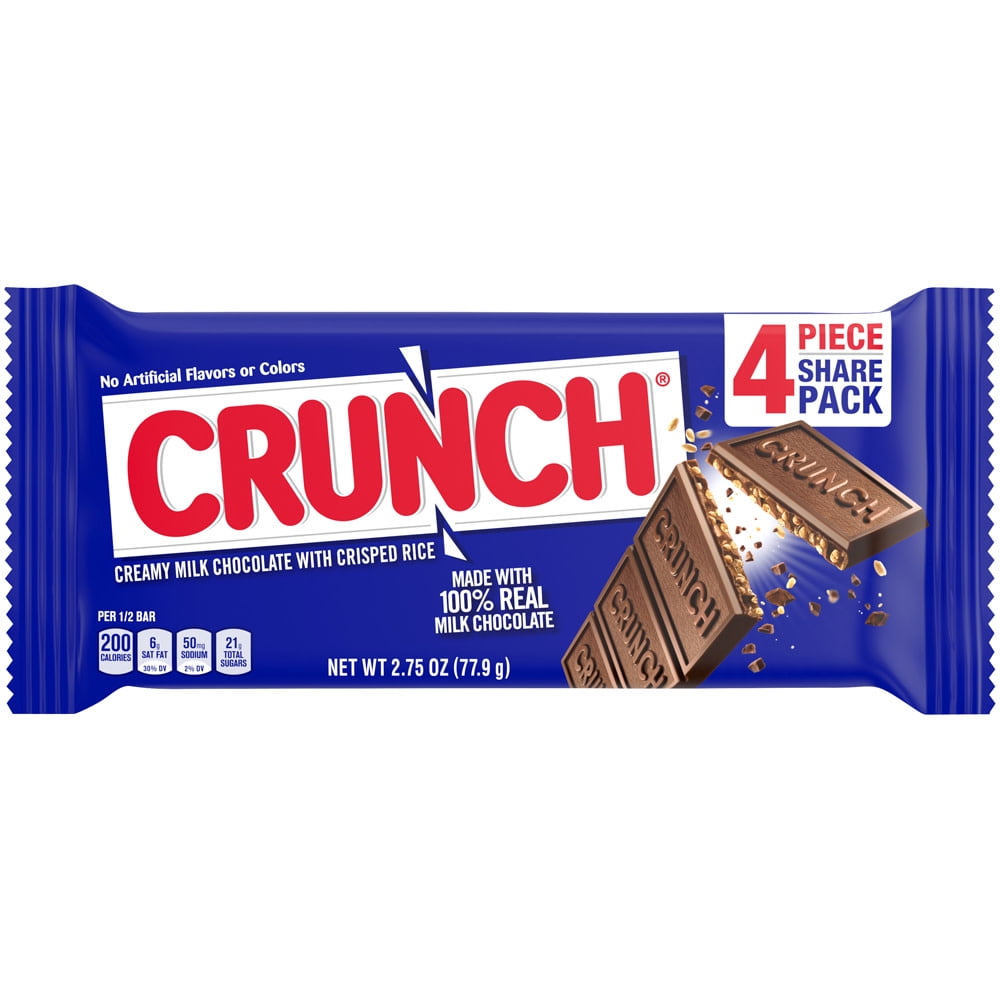 Buy Crunch 100% Real Milk Chocolate Candy Bars, Perfect Easter Egg ...
