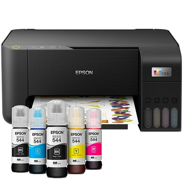 Multifuncional EPSON L3210 EcoTank Tinta Continua 5 Tintas T544 33 ppm ...