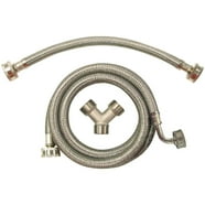 Certified Appliance Accessories WM60SSL2PK 2 Pk Braided Stainless Steel ...