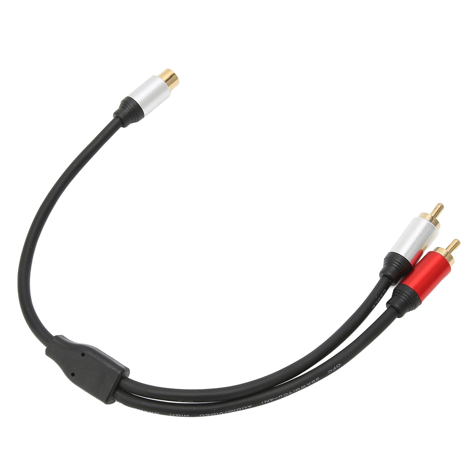 Cable divisor en Y de 1 RCA hembra a 2 RCA macho Cable de extensión ...