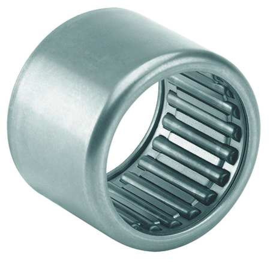 INA HK0509 Needle Roller Bearing, Caged Drawn Cup, Outer Ring and Roller, Steel Cage, Open End ...