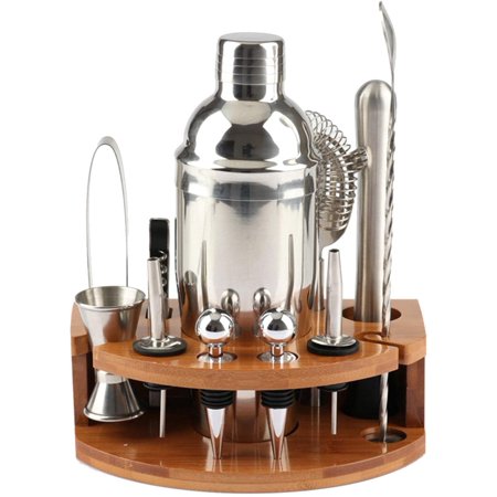 Bar Set Cocktail Shaker Set, 12 Piece Mixology Bartender Kit, Cocktail ...