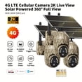 4G LTE Solar Powered Cellular Trail Camera with Solar Panel for ...