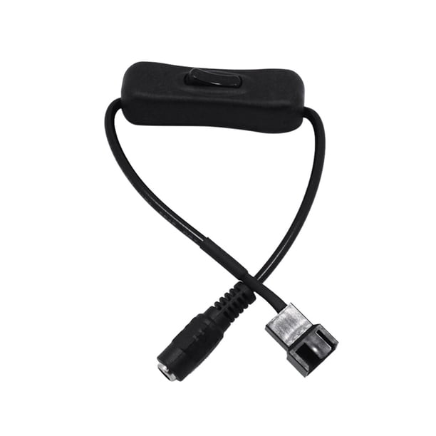 Langgg DC5521 to 4 pin Cable Computer Case CPU Cooling Fan Power ...