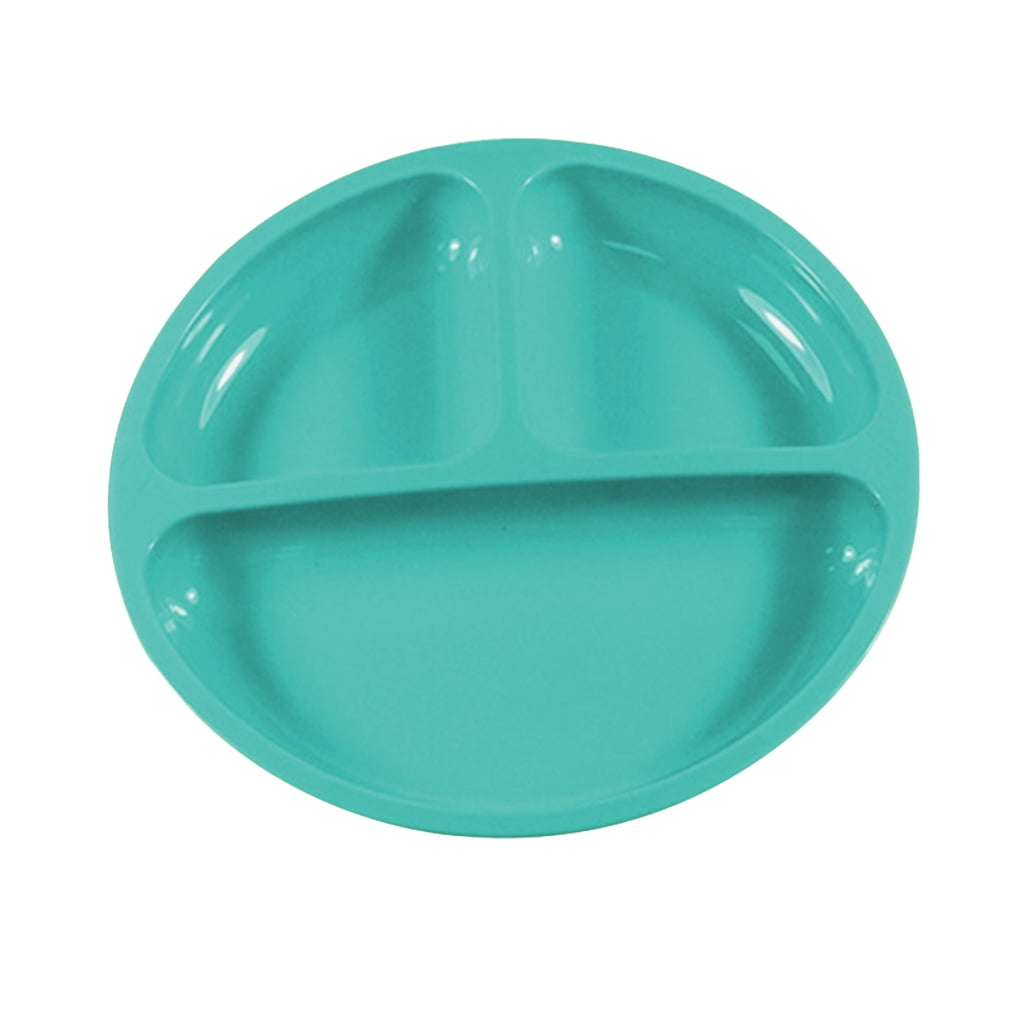 Machinehome Kids Dish Meal Tray Children Silicone Food Plate Fruit ...