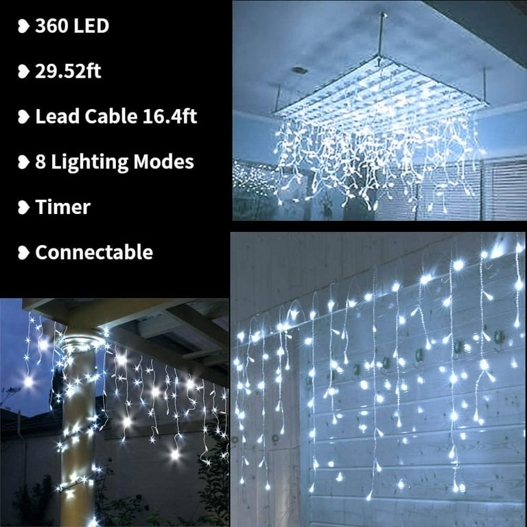 Christmas Icicle String Lights