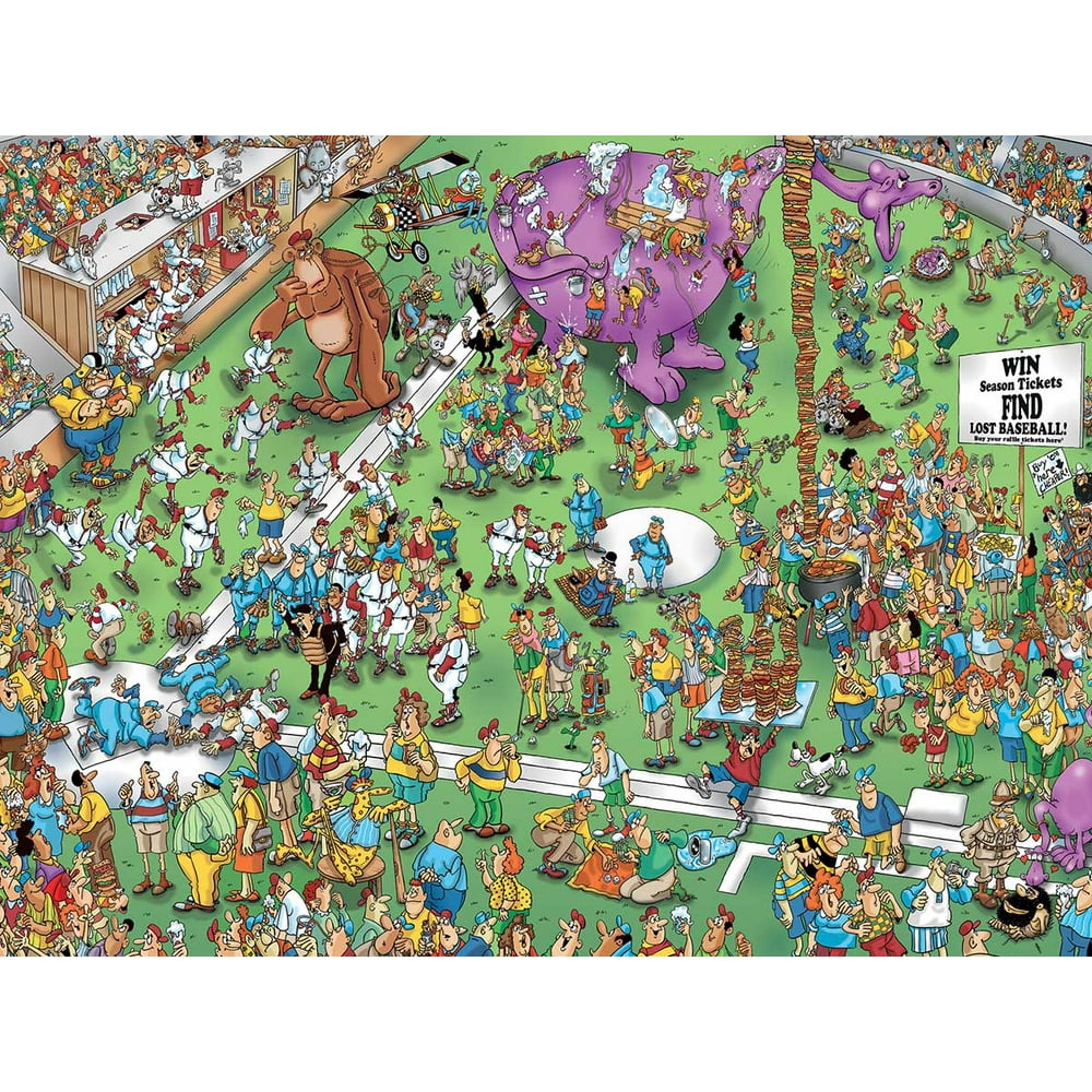 Ceaco - Comic Crowds - Lost Ball - 750 Piece Puzzle - Walmart.com ...