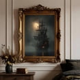 Affixzi Ghost Ship Wall Art Vintage Ocean Aesthetic Gothic Dark Sea ...