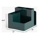 U Brands U-Eco Desktop Organizer, 6" x 5" x 4.5", Green, Made of Plant ...