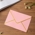 Sioweci 10Pcs Hot Stamping Envelope Golden Border Blanks V-Flap Design ...