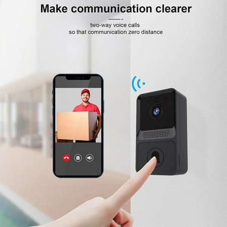 Smart Doorbell with Chime Wireless Door Bell Phone of premium plastic ...