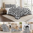 68x98in Quilt Bedding Set, Animal Snow Leopard Pattern Lightweight ...
