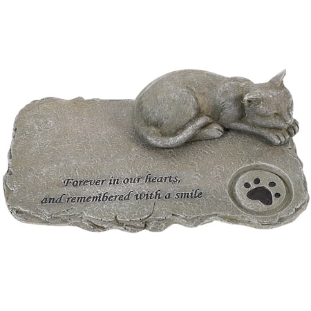 Cat Memorial Headstone Cat Tribute Statue Cat Passing Away Gift Pet ...