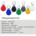 NTAG215 NFC Tag Keychain Key Fob for Business Cards & Digital Sharing ...
