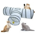 Cat Tunnel Tube for Indoor Cats Portable Cat Toys Collapsible with ...