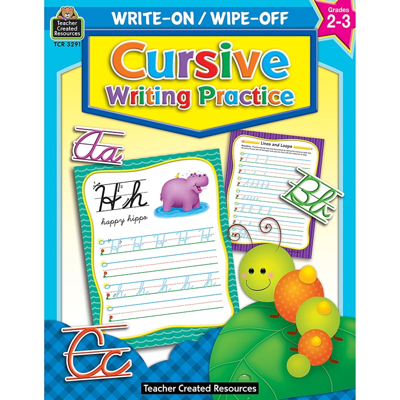 Cursive Writing Practice Write-On Wipe-Off Book, Grade 2-3 | Bundle of ...