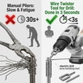 Electric Drill Wire Twisting Tool, Heavy Duty Wire Twister for Drill ...