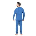Pands Mens Cotton Waffle Knit Thermal Shirt And Long John Underwear Set
