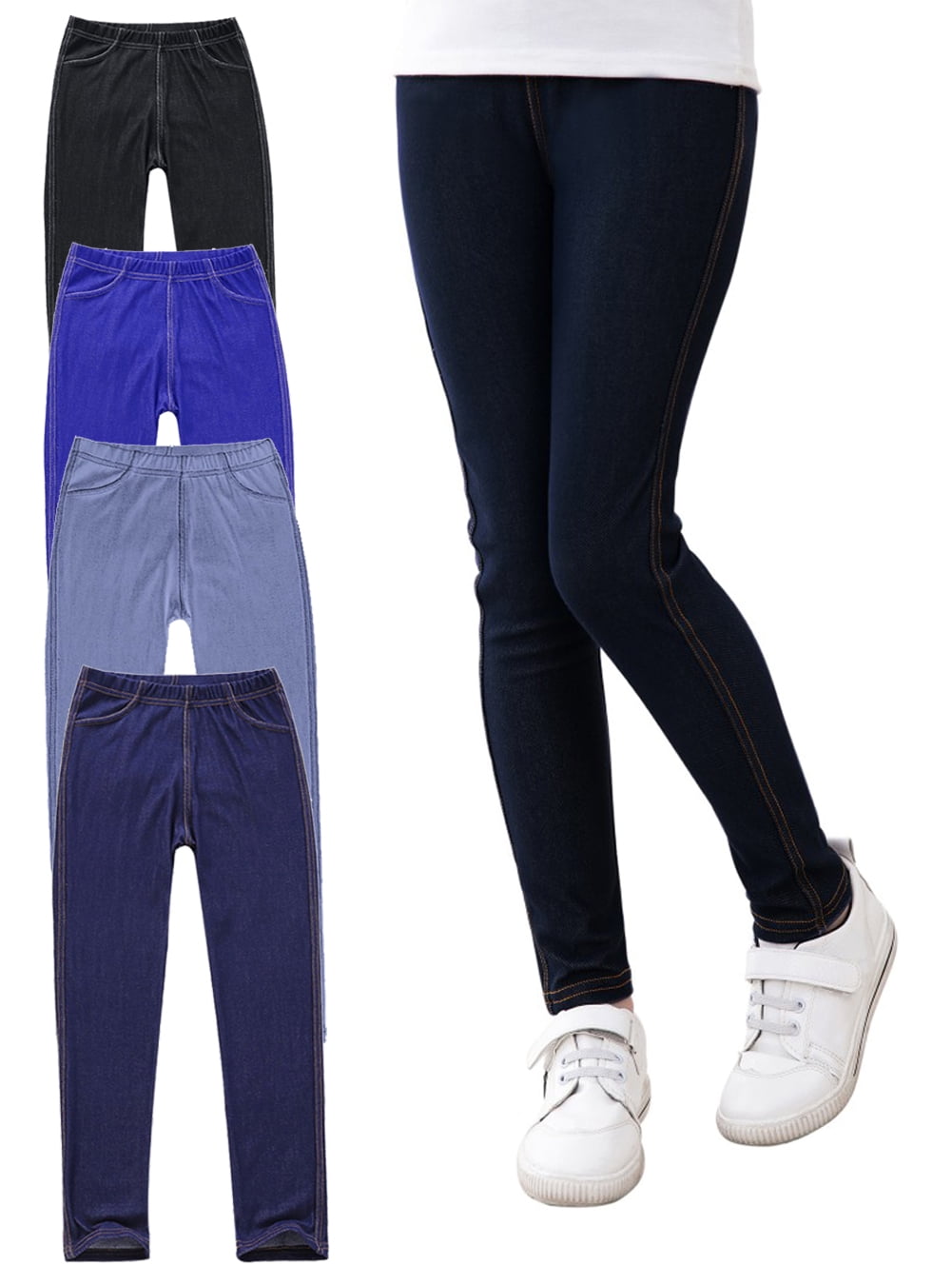 AJZIOJIRO Kids Girls Jeans Collection for Toddler Child - Comfortable ...