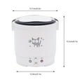 Miumaeov Mini Rice Cooker Steamer 12V for Car Portable Trunk Car Food ...
