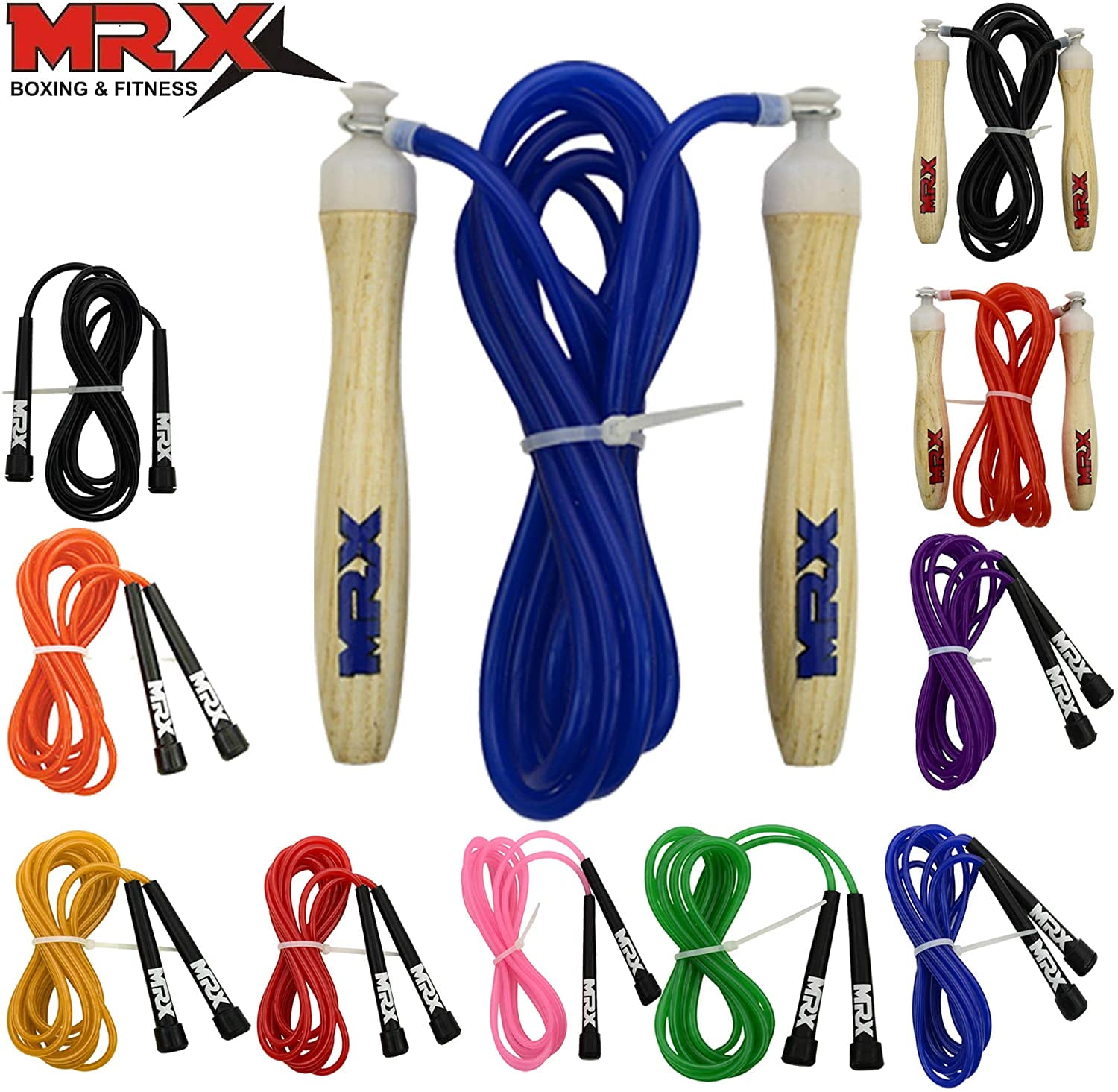 MRX 9" PVC Jump Rope for Cardio Fitness - Versatile Jump Rope for Both ...