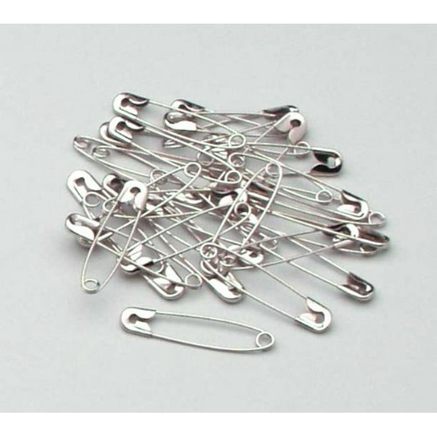 Safety Pins Size #3, Nickel Plated Steel - 144/bg 2" Long - Walmart.com