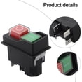 1PCS KJD17 Electromagnetic Pushbutton Switch 4Pin 120V/220V 16A for ...