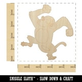 Fun Dancing Monkey Wood Shape Unfinished Piece Cutout Craft DIY ...