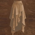 Aellinatey Fringe Detail Elegant Skirt Women High Waist Knee Length ...