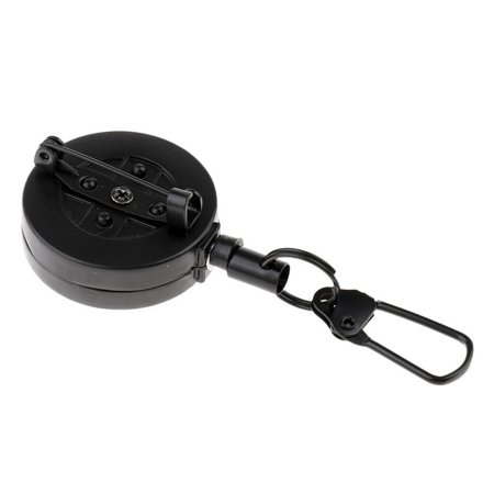 MYG Stainless Steel Cord Wire Fishing Zinger Key Chain Carabiner Clip ...