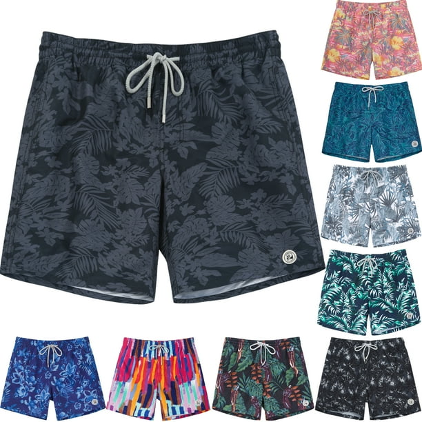 SURF CUZ Men's Swim Trunks Quick Dry Beach Swim Shorts for Men with ...