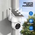 2360° view wireless outdoor security camera, solar-powered home ...