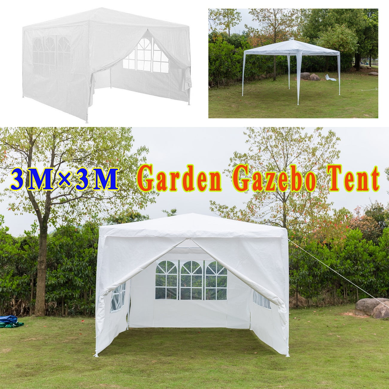 Dayplus 10x10ft Party Tent Heavy Duty Large Wedding Events Canopy Tent ...