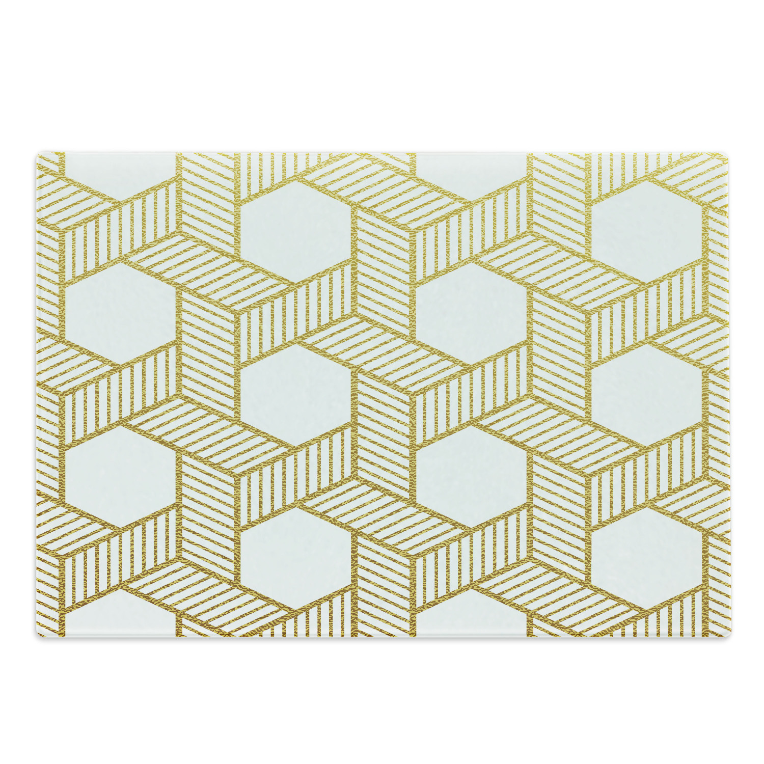 Geometric Cutting Board, Entangled Stripes with Diagonal Lines Forming ...