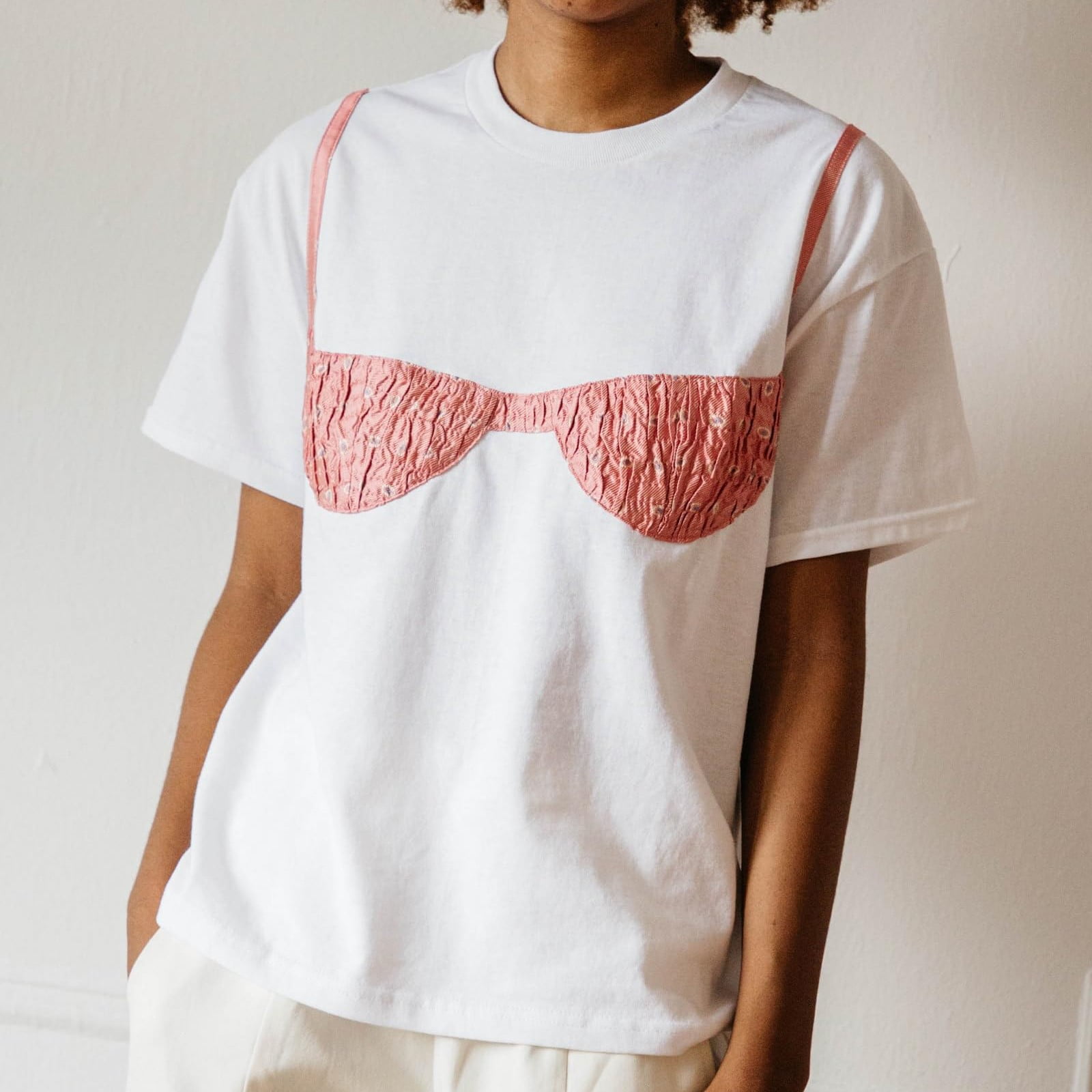 Click here for Tinz Women Smocked T Shirt Bikini Bra Graphic Prin... prices