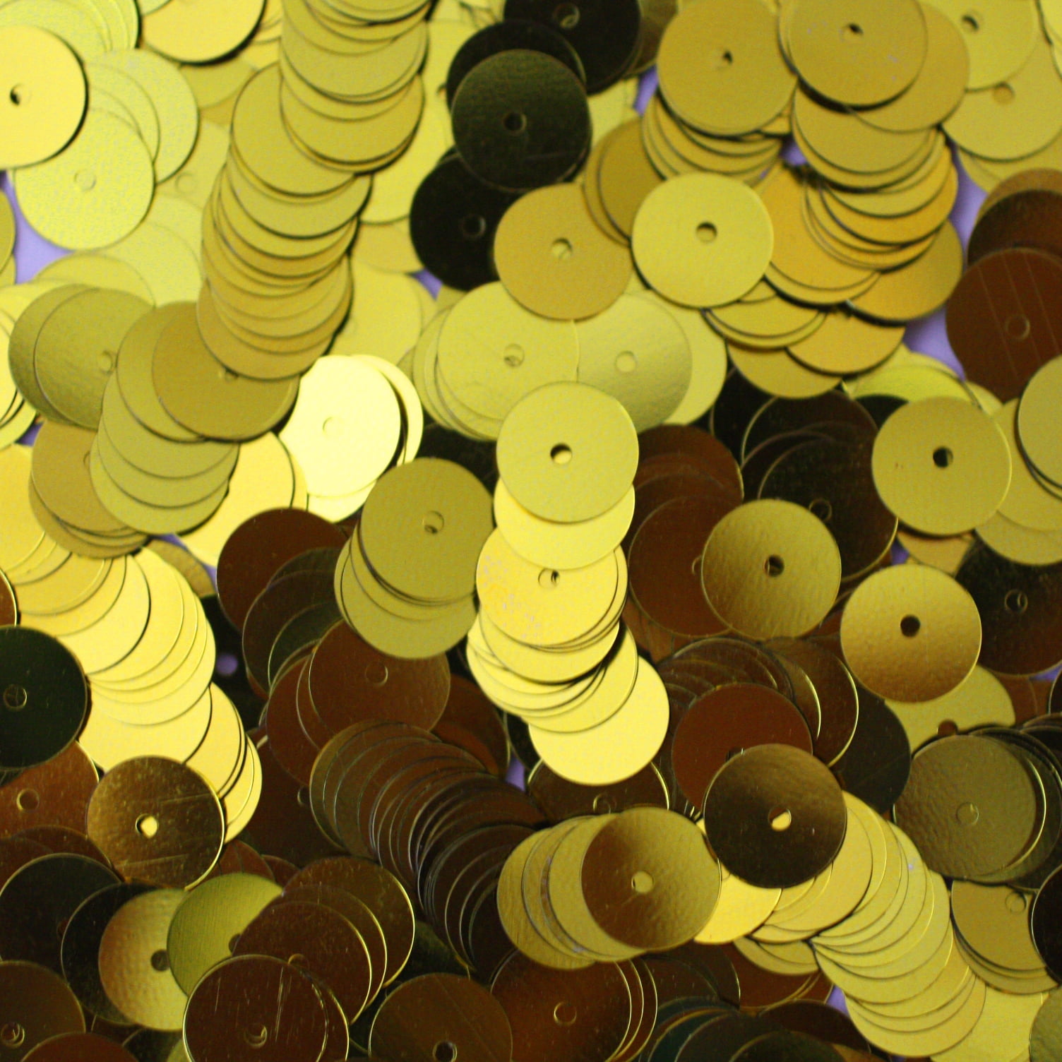 Yellow Sequins 8mm Shiny Metallic Made in USA - Walmart.com