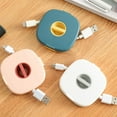 Retractable Cable Organiser Phone Cord Holder Portable Earphone Storage ...