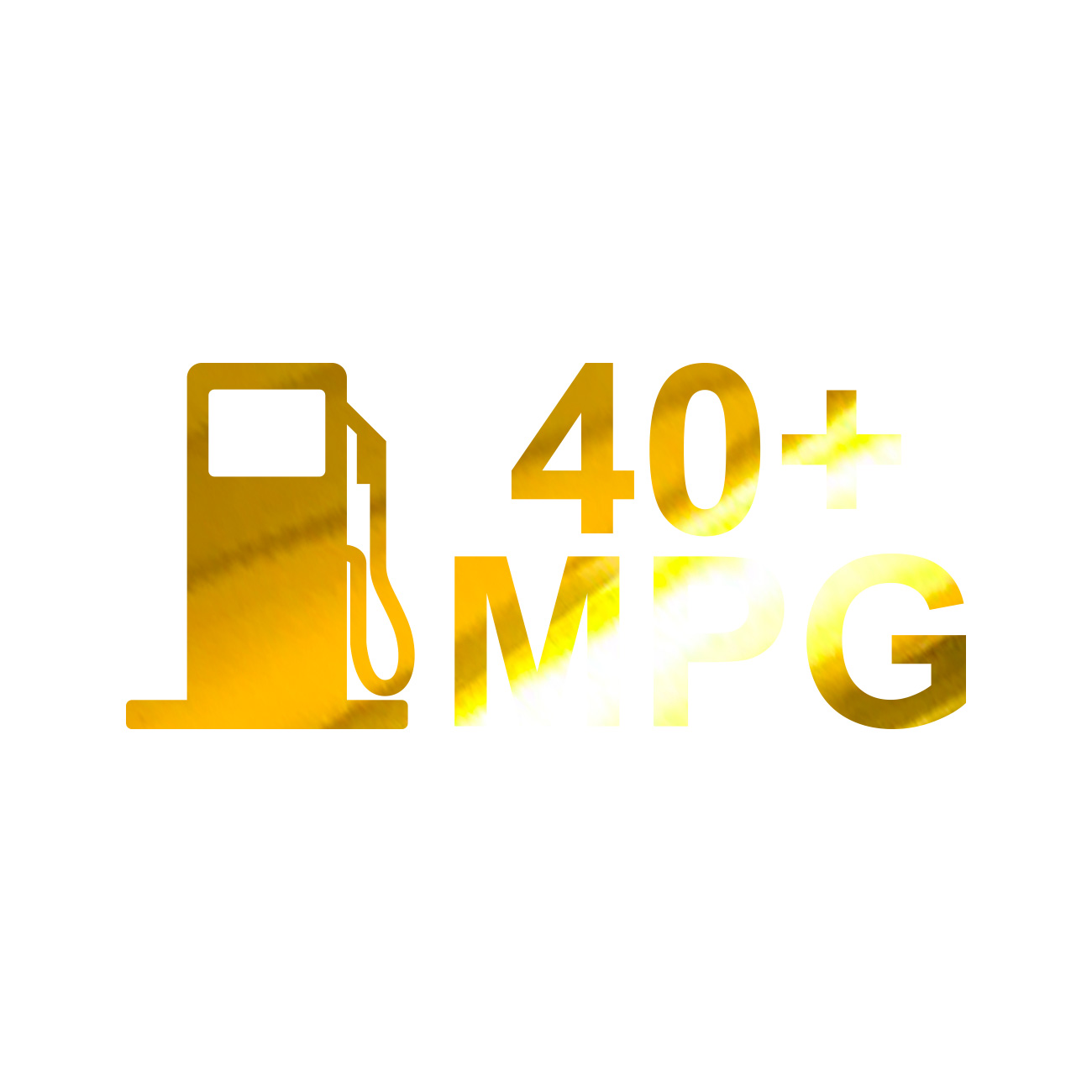 40 MPG Sticker Decal Die Cut - Self Adhesive Vinyl - Weatherproof ...