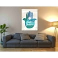 Epic Graffiti 'Shabbat Shalom Hamsa' by Linda Woods, Canvas Wall Art ...