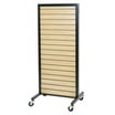 SSWBasics Black Metal Framed Rolling Slatwall Gondolas without Shelves ...