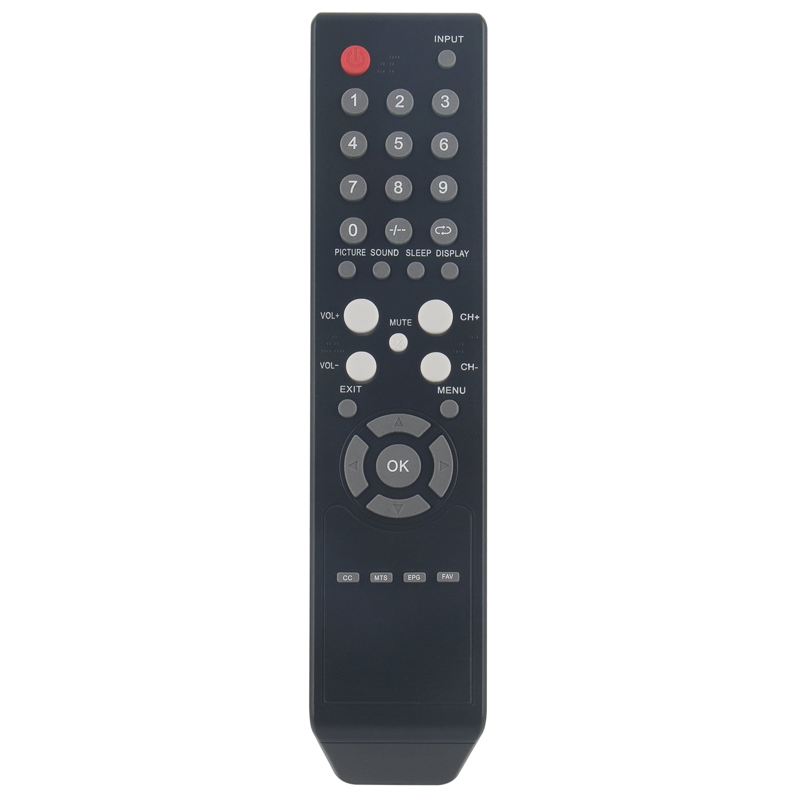 RC3008V Replaced Remote Control for Viore TV LC37VF80 LC32VH60 ...