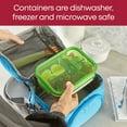 Pyrex Meal Prep Box, 4-Cup Divided Glass Container, Freezer & Microwave ...