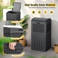 33 Gallon Outdoor Trash Can, Hideaway Garbage Bins with Tiered Lid ...